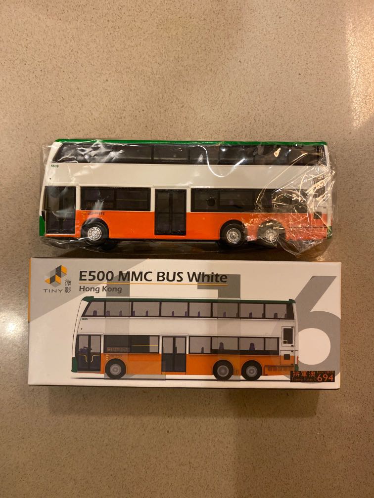 已拆 微影tiny L26 E500 MMC Bus White 694 將軍澳, 興趣及遊戲, 玩具 & 遊戲類 - Carousell