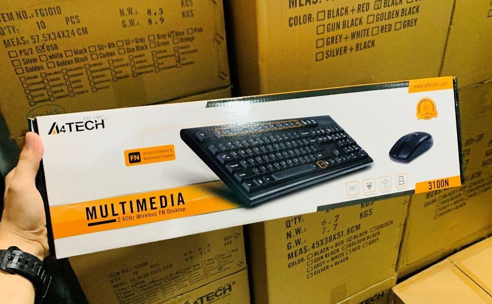 A4Tech 3100N V-Track Wireless Keyboard Mouse Combo, Computers & Tech, Parts & Accessories ...