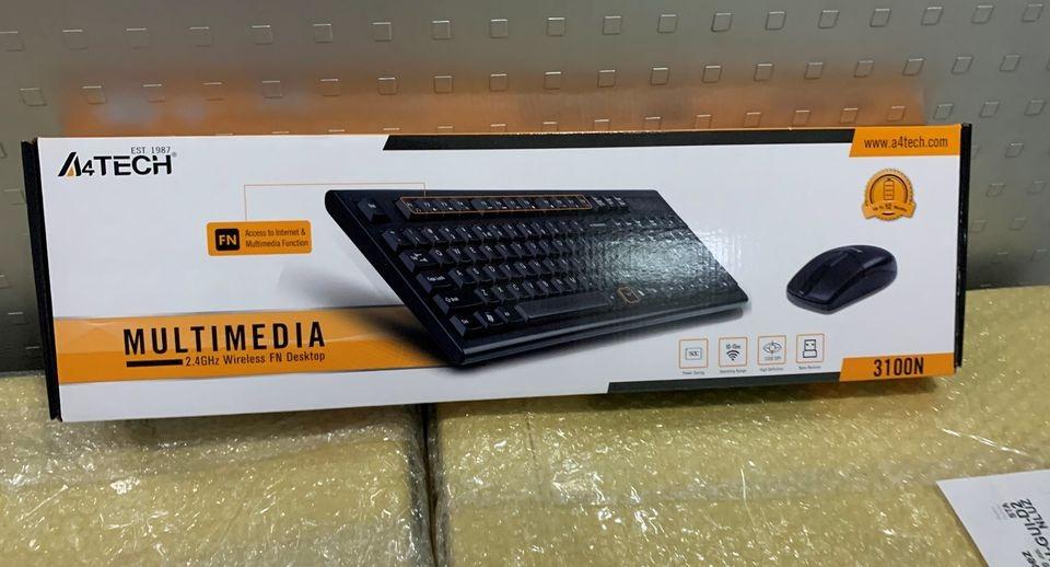 A4Tech 3100N V-Track Wireless Keyboard Mouse Combo, Computers & Tech, Parts & Accessories ...