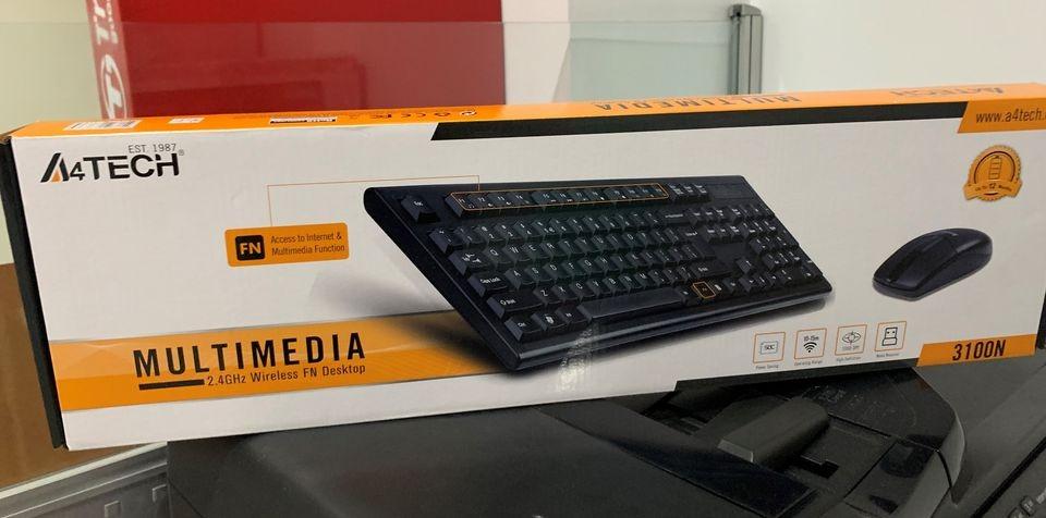 A4Tech 3100N V-Track Wireless Keyboard Mouse Combo, Computers & Tech, Parts & Accessories ...