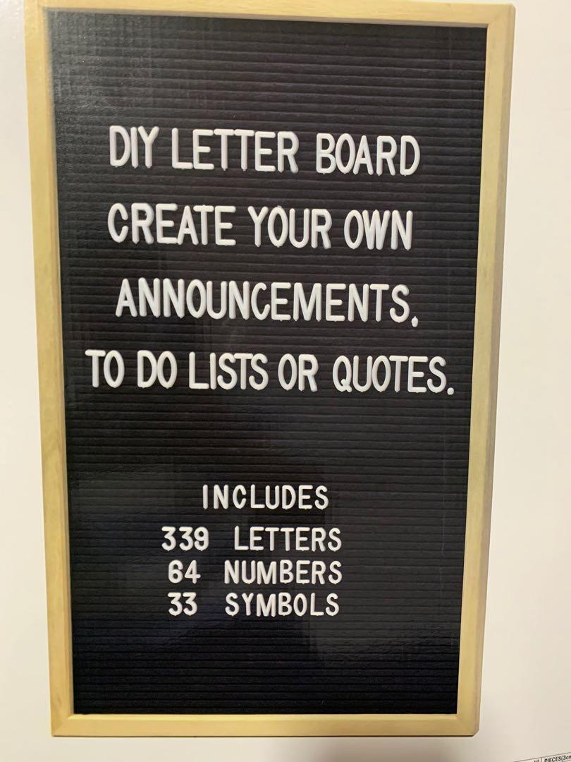Anko DIY Letter Board, Furniture & Home Living, Home Decor, Wall Decor ...