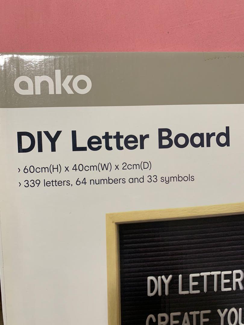 Anko DIY Letter Board, Furniture & Home Living, Home Decor, Wall Decor ...