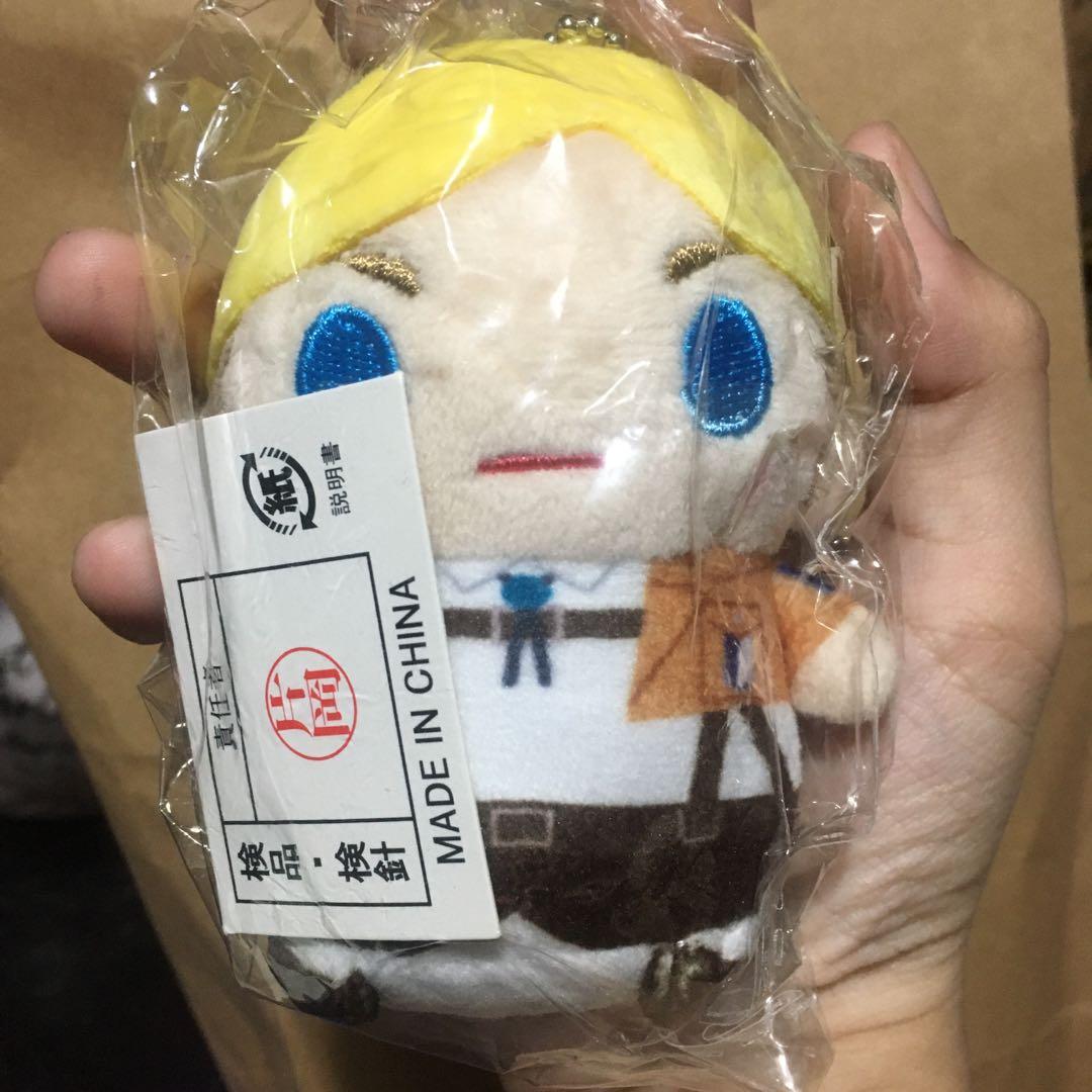 AOT Attack on Titan Erwin Smith plushie, Hobbies & Toys, Toys & Games ...