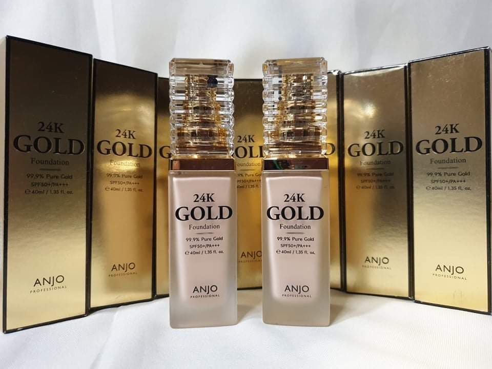 Authentic Anjo 24K Gold foundation, Beauty & Personal Care, Face, Face ...