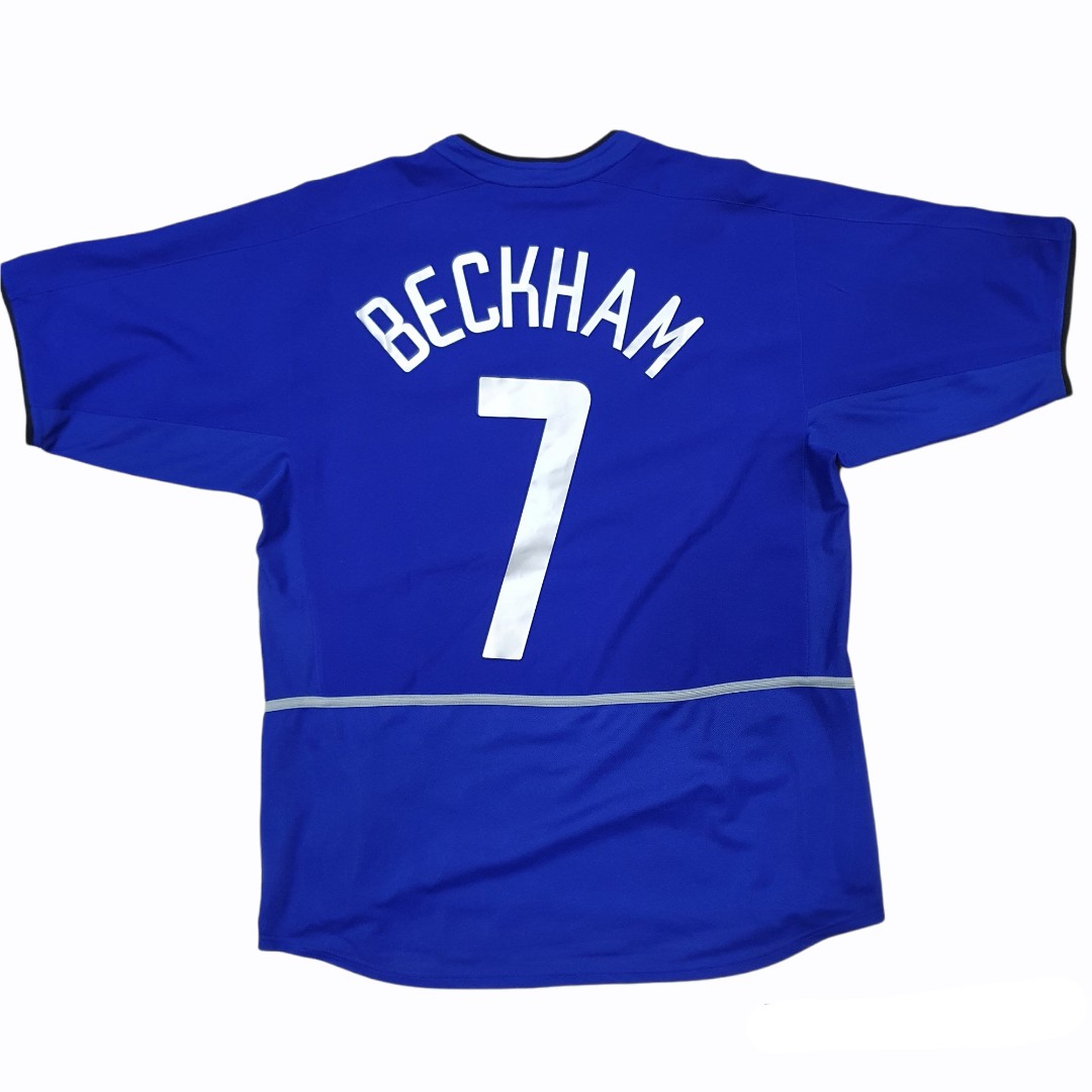 Authentic David Beckham Manchester United 2002/03 Limited Edition 3rd Kit with Champions League ...