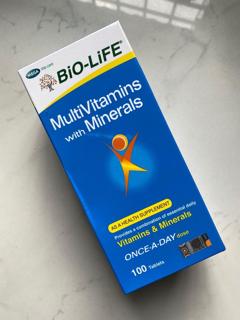 Biolife Multivitamins and Mineral 100s, Health & Nutrition, Health ...