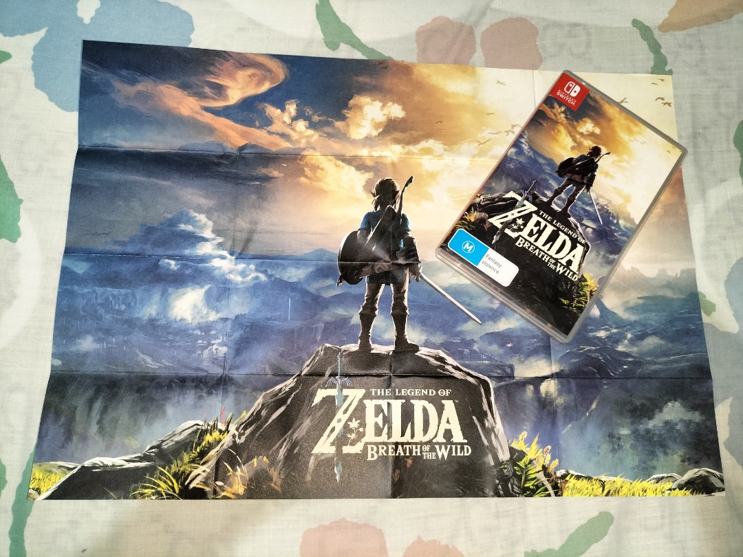 Breath of the wild BOTW (w/ limited edition poster), Video Gaming ...