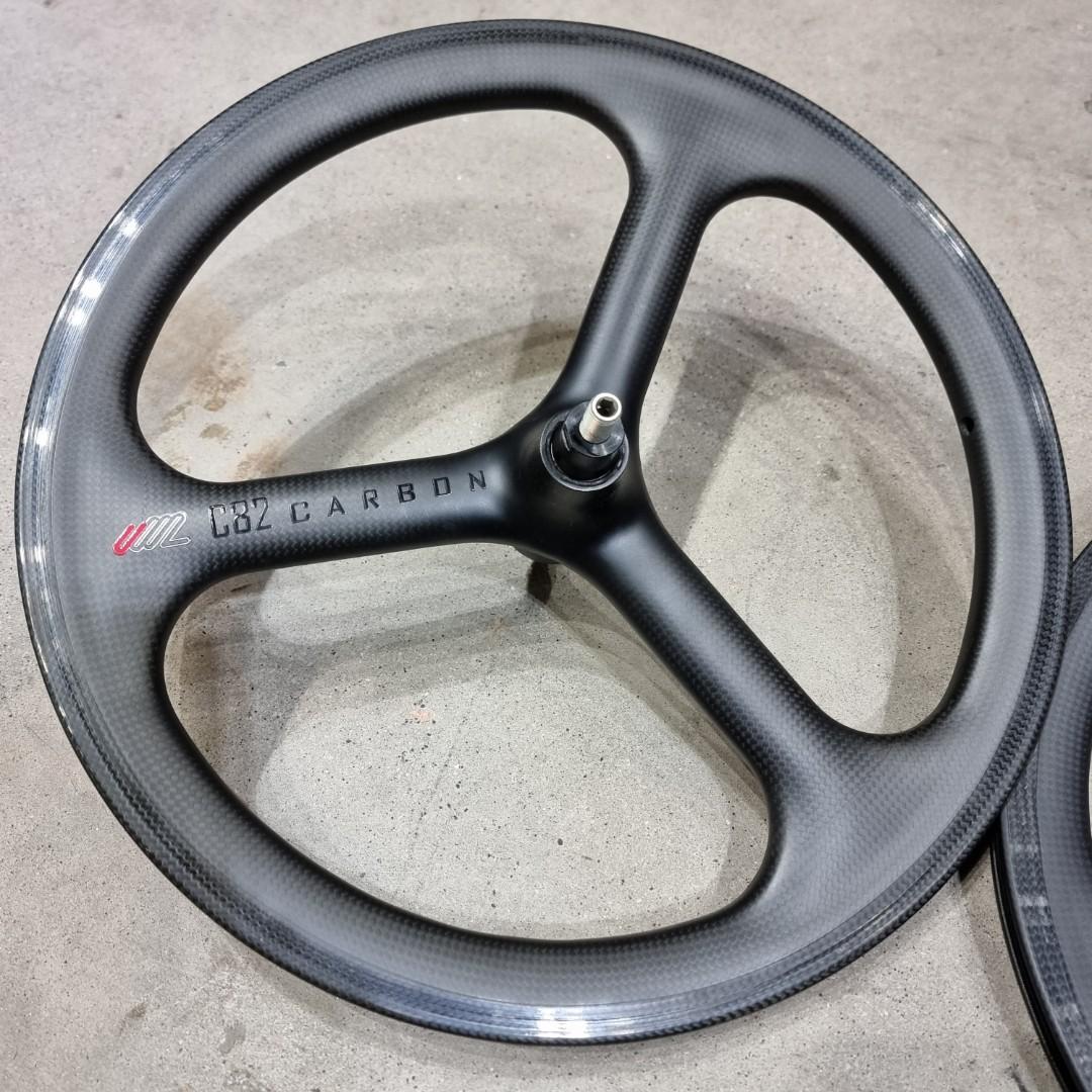 C82 brompton carbon trispoke wheels, Sports Equipment, Bicycles & Parts ...