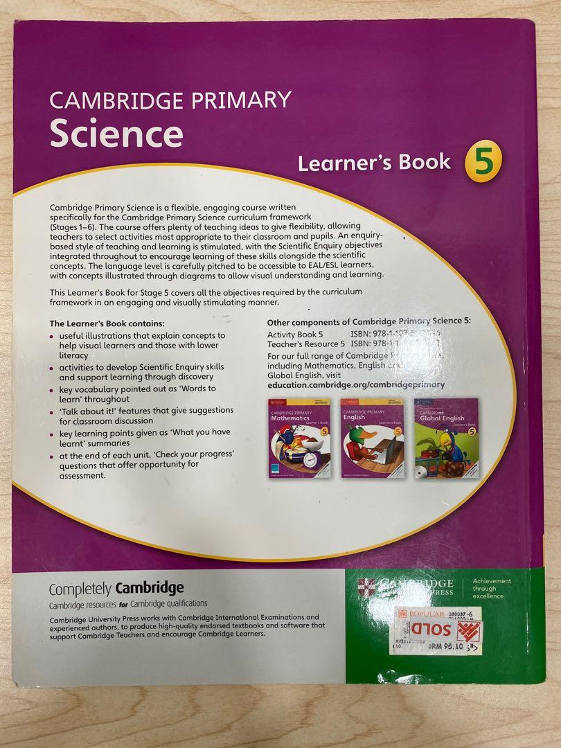Complete Set of Cambridge Primary Science (Year 5) with Teacher’s ...