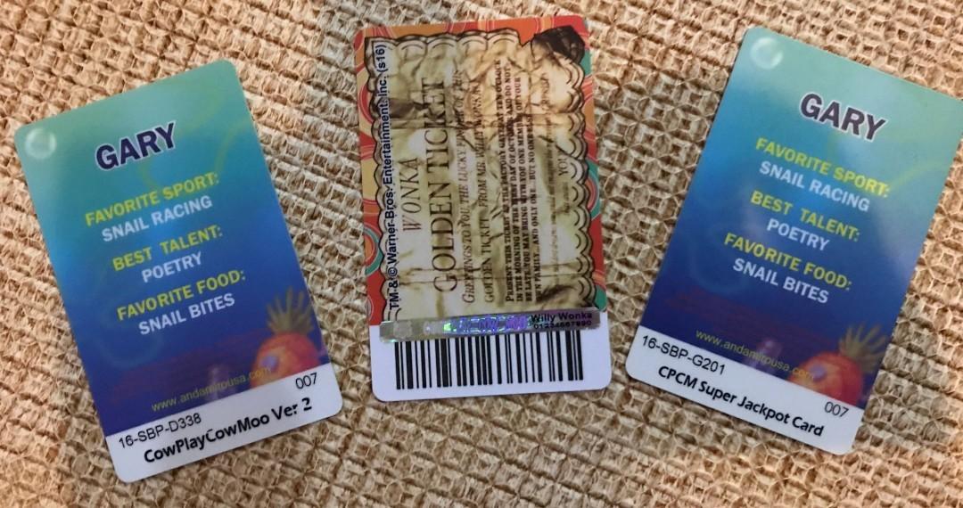 Cpcm cow play cow moo gary spongebob golden ticket, Hobbies & Toys on ...