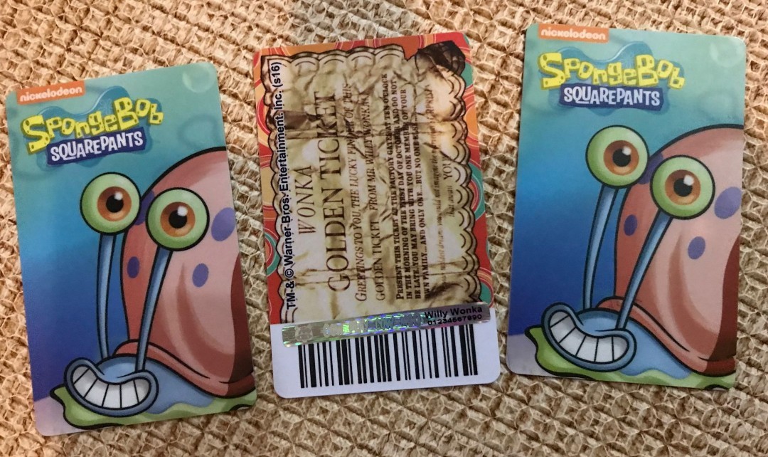 Cpcm cow play cow moo gary spongebob golden ticket, Hobbies & Toys on ...