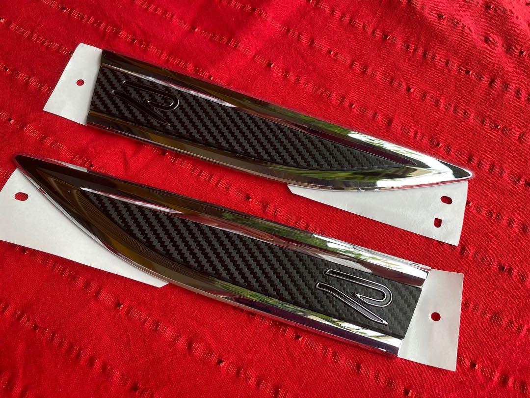 CUSTOMISED fender emblem (w carbon fiber BG), Car Accessories ...