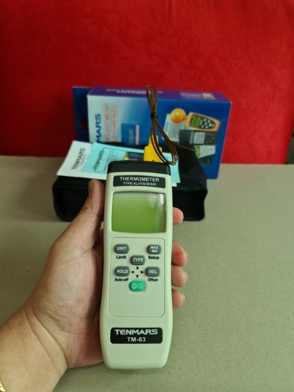 Digital Thermometer, Thermocouple Thermometer, Type K/J/T/E/R/S/N, Tenmars, TM-83, Commercial ...