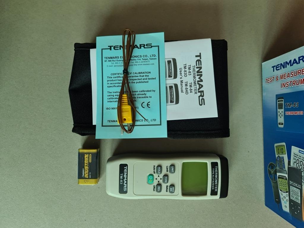 Digital Thermometer, Thermocouple Thermometer, Type K/J/T/E/R/S/N, Tenmars, TM-83, Commercial ...