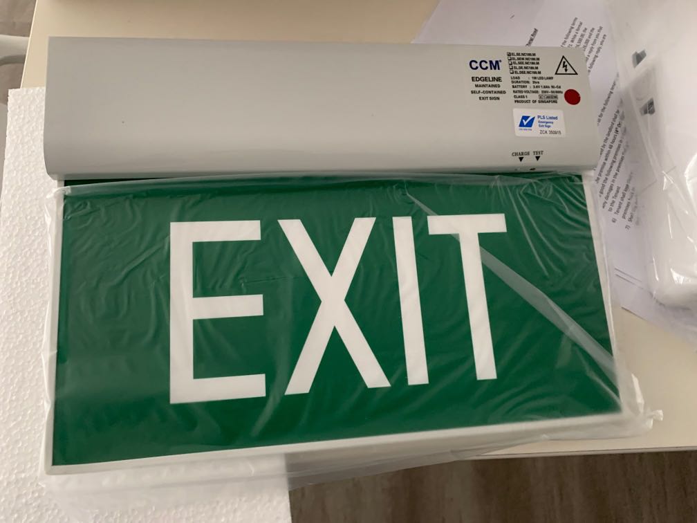 Emergency exit light mickey mouse wall led, Furniture & Home Living ...