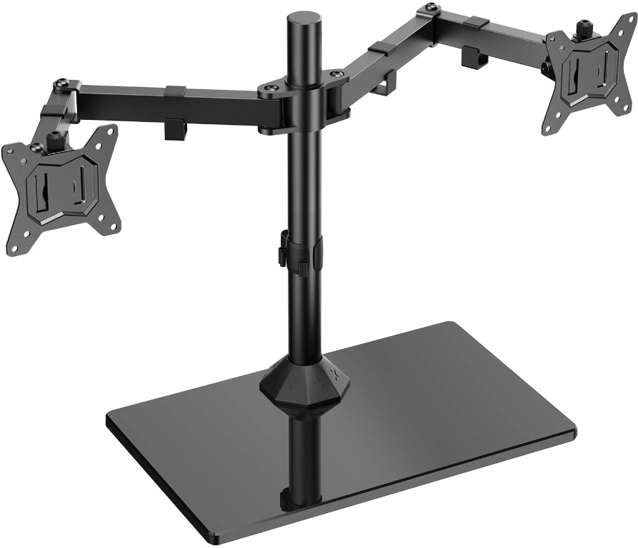 ErGear Dual Monitor Stand for 13"- 32" Screen Freestanding Base Dual ...