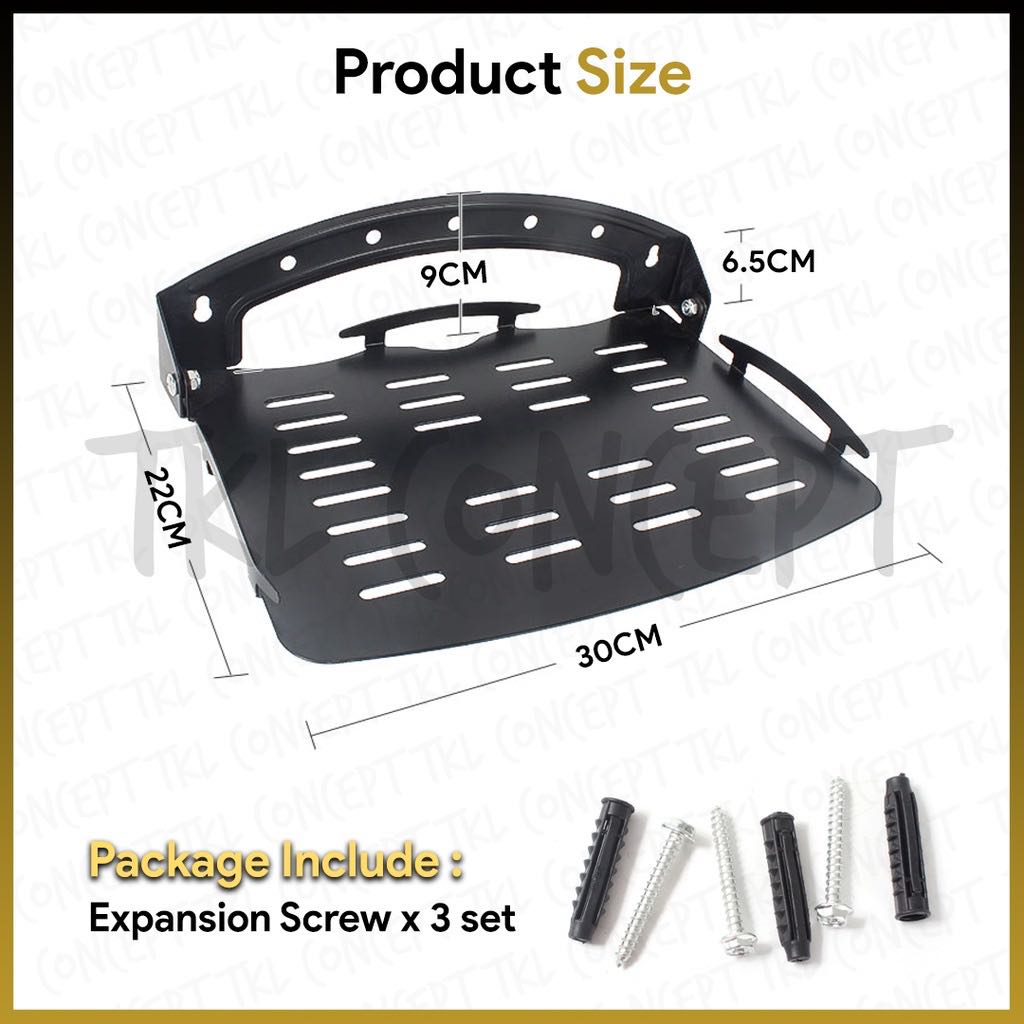 Foldable L-Shaped wall mount bracket for Set top Box or Wifi Router ...