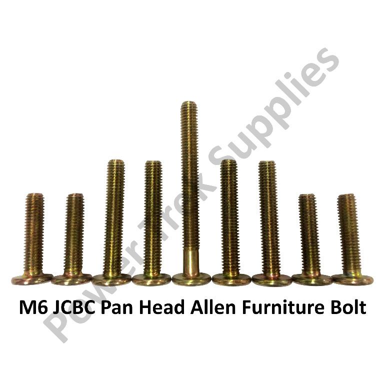 Furniture Fasterner - Bolt & Nut & Washer - M6 JCBC Bolt & JRN Barrel ...
