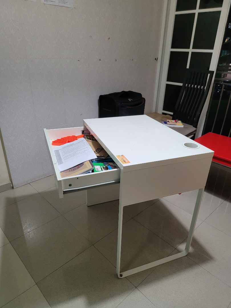 IKEA Study Table, Furniture & Home Living, Furniture, Tables & Sets on ...