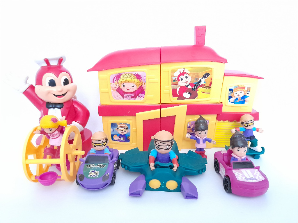 Jollibee Jolly Kiddie Meal toys set Preloved Collectible hard toy ...