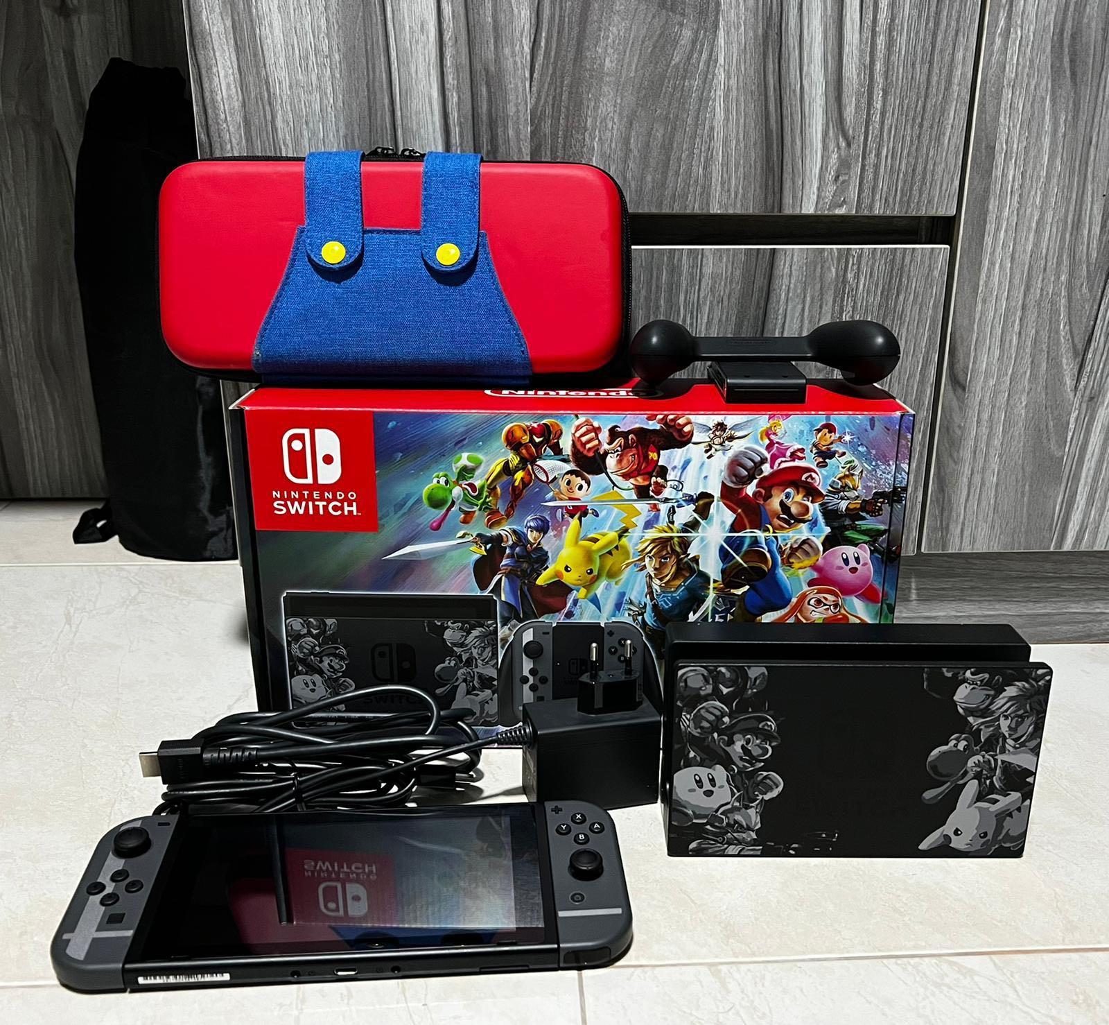 LIMITED EDITION MARIO SWITCH CONSOLE (FULL SET!!), Video Gaming, Video ...
