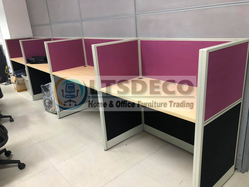 MULTIPLE WORKSTATION TABLE OFFICE PARTITIONS, Furniture & Home Living ...