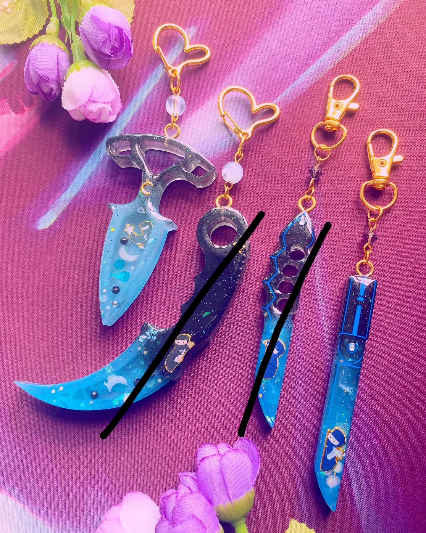 Ninja weapon keychain, Hobbies & Toys, Stationery & Craft, Handmade ...