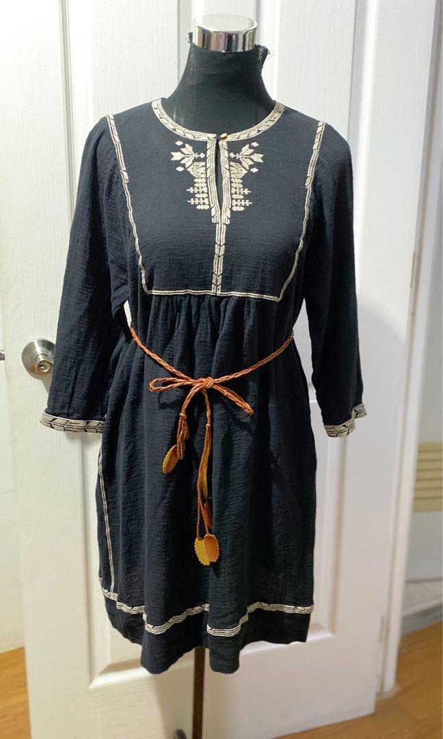 Plus Size Square Chest Design Midi Dress, Women's Fashion, Dresses ...