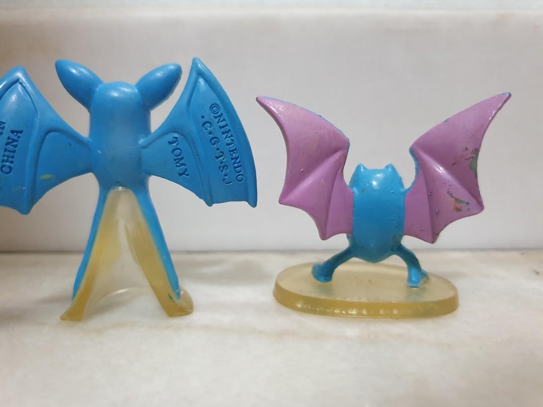 Pokemon Figurines Zubat and Crobat (Authentic Gen 1 Nintendo Tomy ...