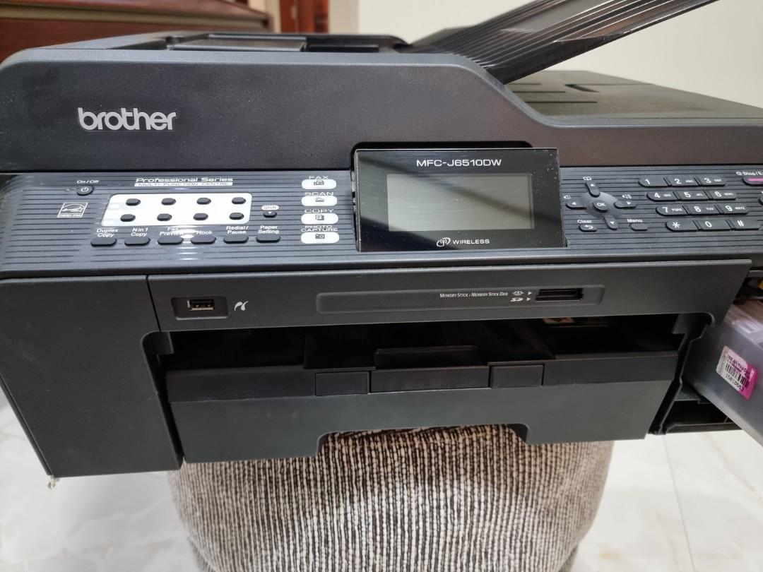 Printer, Scanner, Fax, and Photocopy A3 Size Brother MFC J6510DW ...