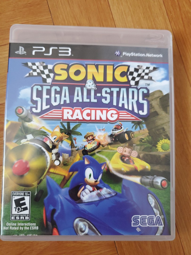 K2. ps3 game。sonic 。sega all-stars racing。超音鼠。明星賽車版。, 電子遊戲, 電子遊戲 ...