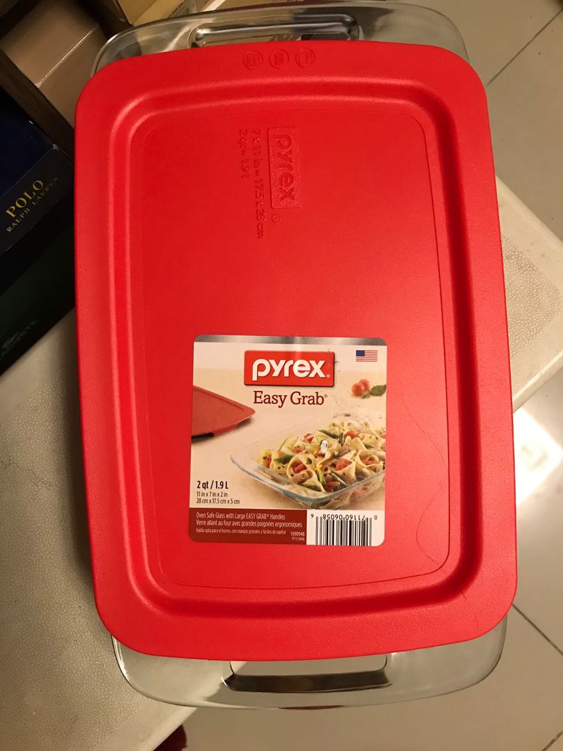 Pyrex Tray with Cover and Handle, Furniture & Home Living, Kitchenware ...