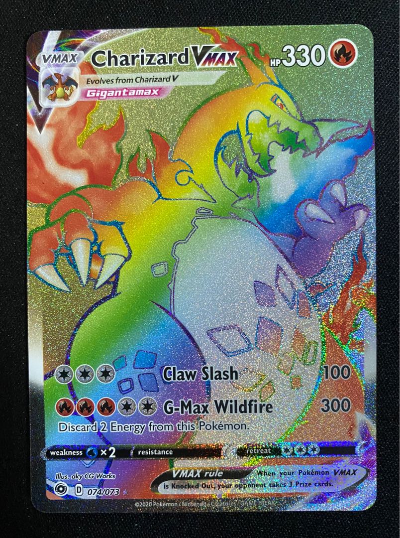 Rainbow Charizard Vmax - Champion path, Hobbies & Toys, Toys & Games on ...
