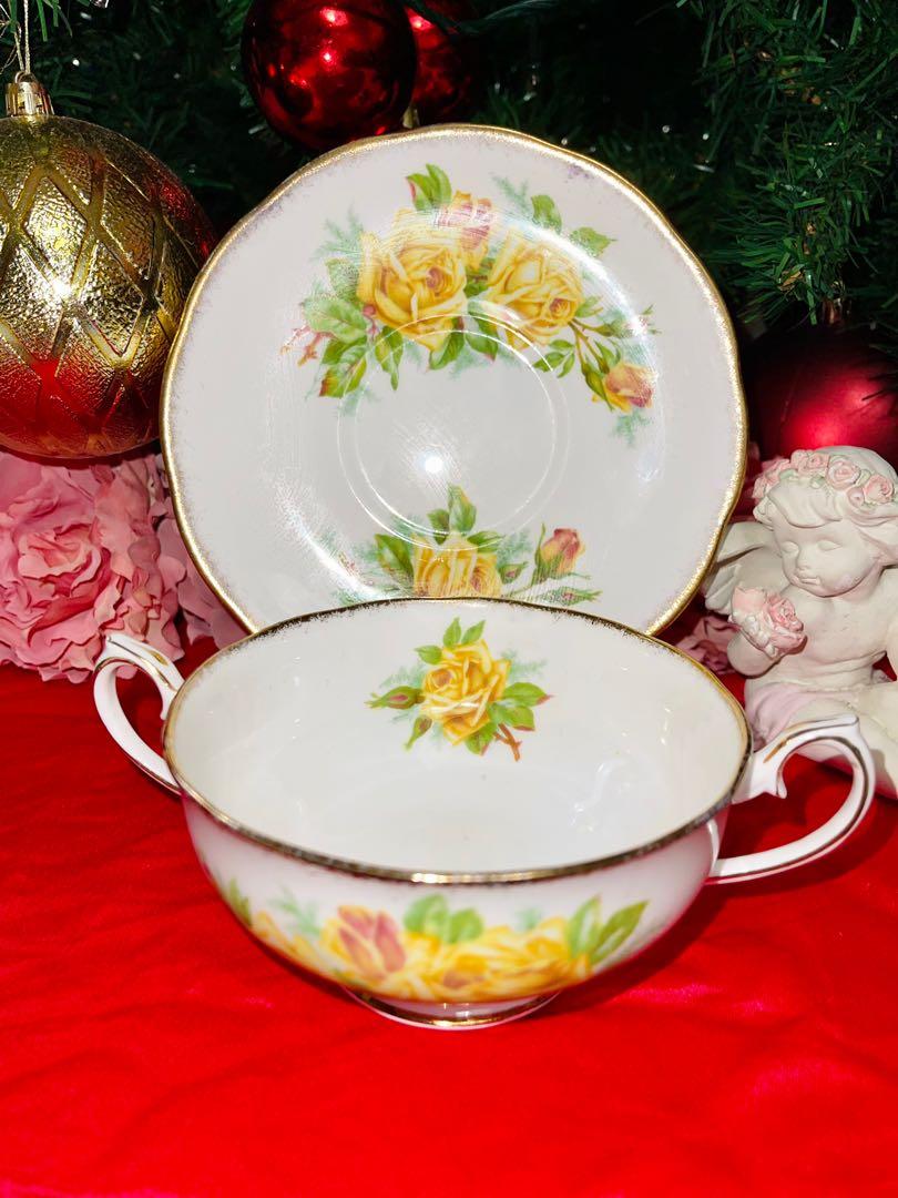 Royal Albert Yellow tea rose, Furniture & Home Living, Kitchenware ...