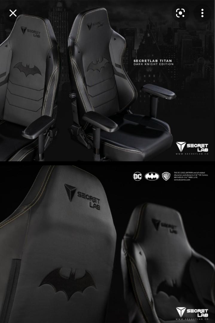 SECRETLAB OMEGA DARK KNIGHT 2020, Furniture & Home Living, Furniture ...
