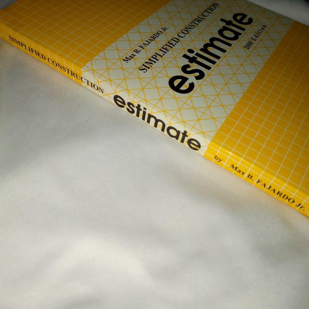 Simplified Construction ESTIMATE by Max B. Fajardo Jr., Hobbies & Toys ...