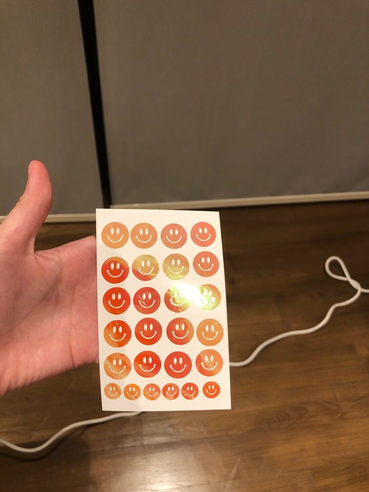 Smiley face sticker pack, Hobbies & Toys, Stationery & Craft, Handmade ...