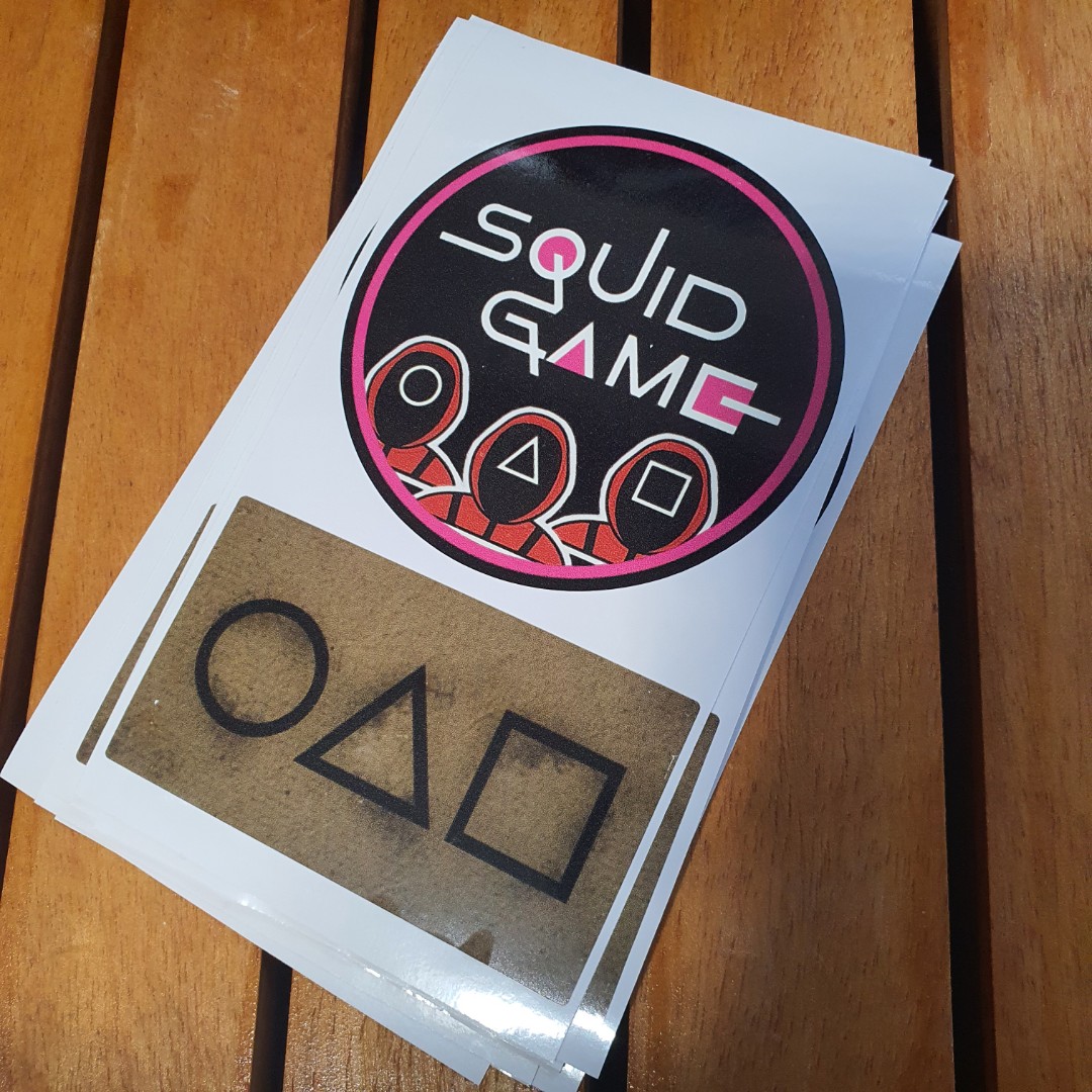 Squid Game car decal set, Car Accessories, Accessories on Carousell