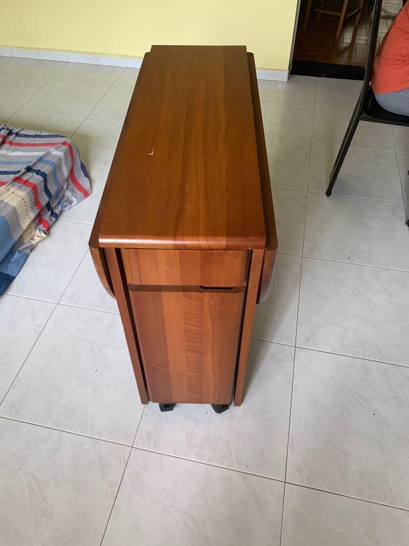 TEK WOODEN FOLDING DINING TABLE, Furniture & Home Living, Furniture ...