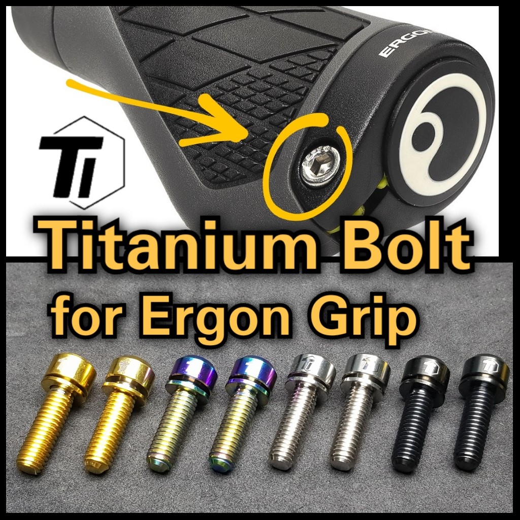 Titanium bolt for Ergon Grip | Titanium Screw GP1/ GP2/ GP3/ GS2/ GS3 ...