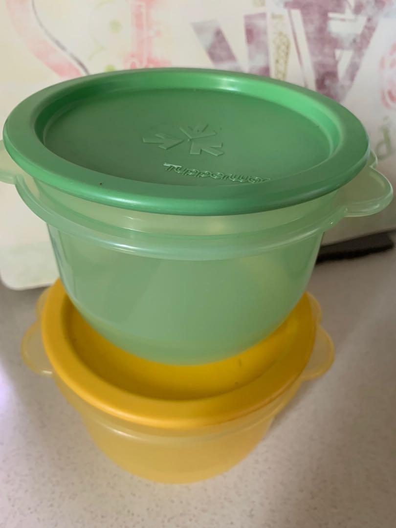 Cookies air tight Tupperware round containers, Furniture & Home Living ...