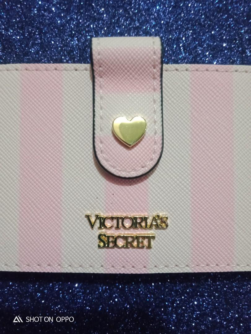 Victoria's Secret Card holder(pink stripes), Women's Fashion, Bags ...