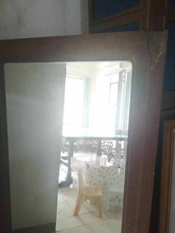Vintage beveled mirror from Cabinet / Aparador pinto / door pang pieza ...