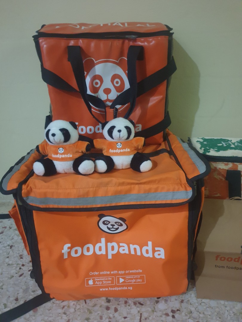 Vintage Foodpanda Grabfood Deliveroo Thermal Delivery Rider Bag ...