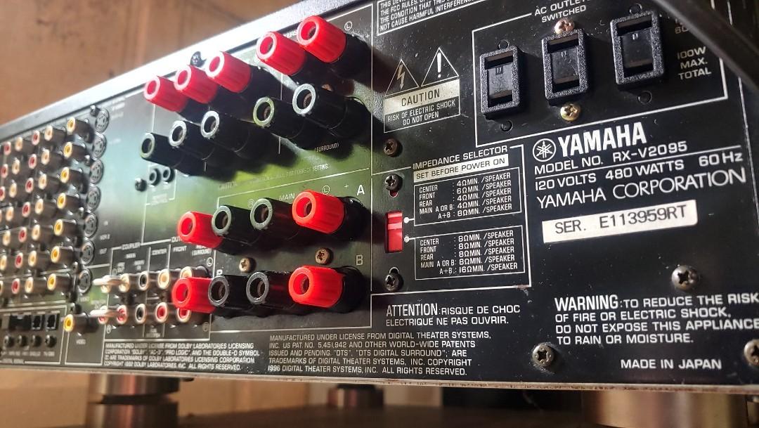 Yamaha Receiver RX-V2095 AVR Amplifier 4 ur speakers, Audio, Soundbars ...