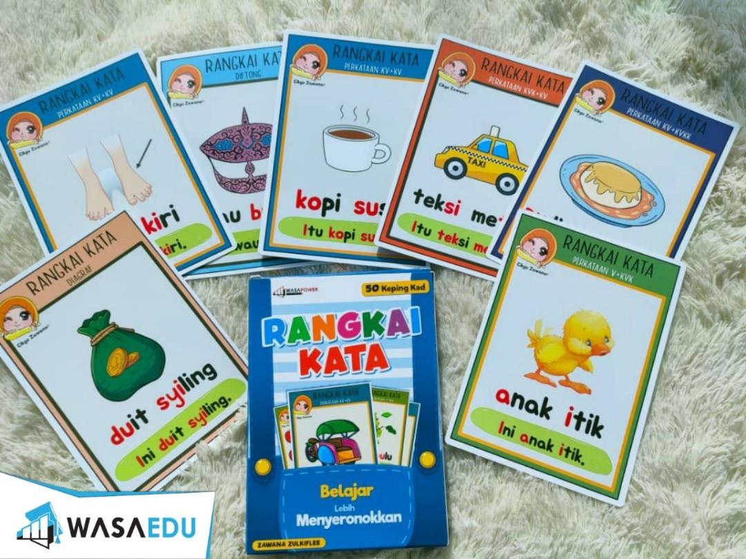 50 pieces Malay Flashcards (Kad imbas bahasa Melayu), Hobbies & Toys ...