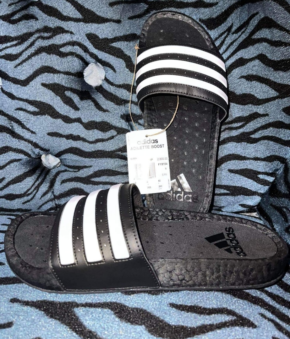 Adidas Adilette Boost, Men's Fashion, Footwear, Slippers & Slides on ...