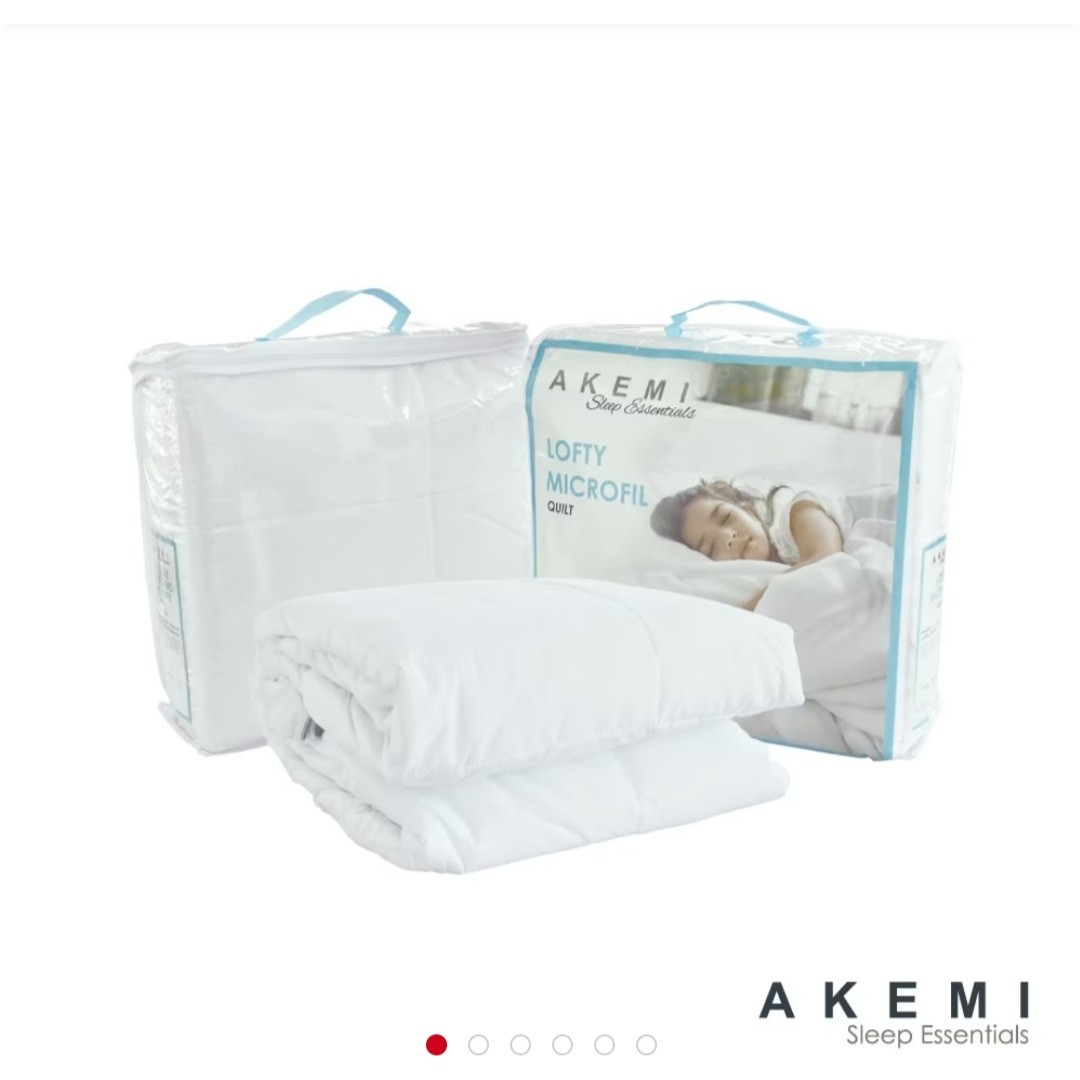 Akemi Lofty Microfil Quilt King Sized, Furniture & Home Living, Bedding ...
