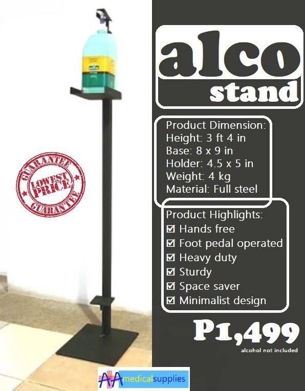 Alcohol Dispenser Stand (Foot operated), Furniture & Home Living ...
