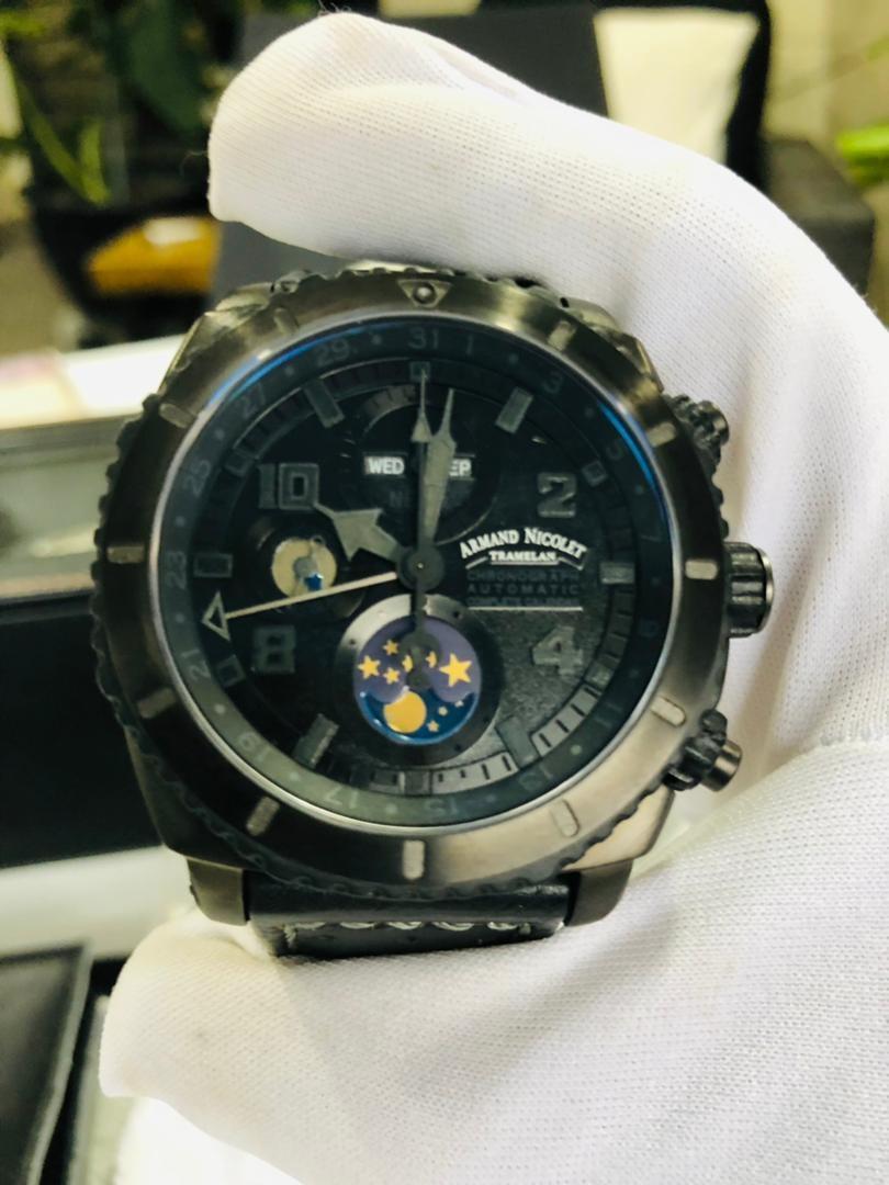 Armand Nicolet Complete Calender Moon Phase Chronograph BNR Franck ...